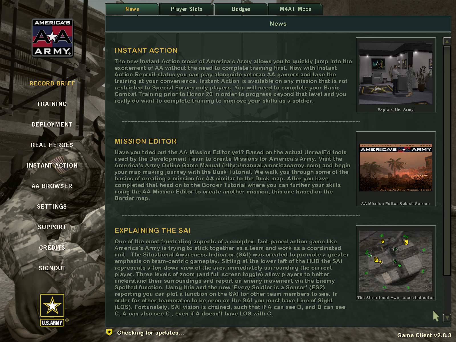 America's Army | WSGF